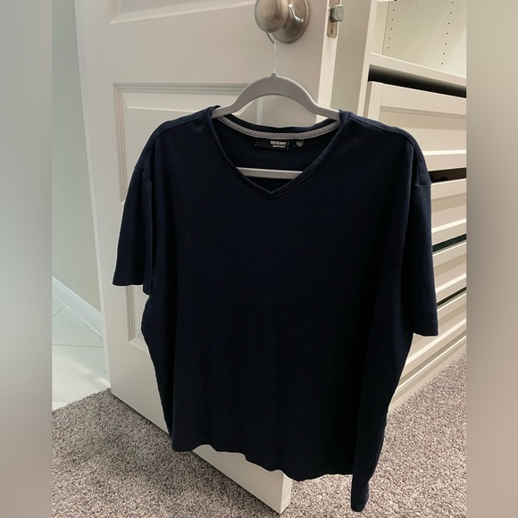 Murano | Shirts | Mens Navy Blue Murano Liquid Luxury V Neck Tee | Poshmark
